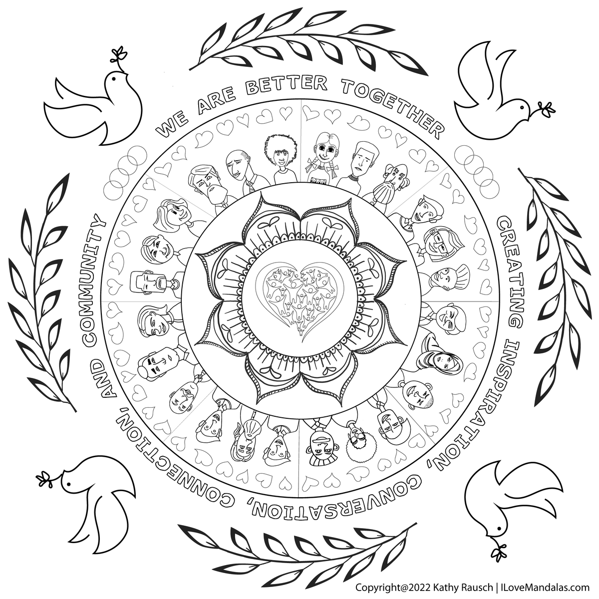 Community Mandala: We Are Better Together: People – I Love Mandalas